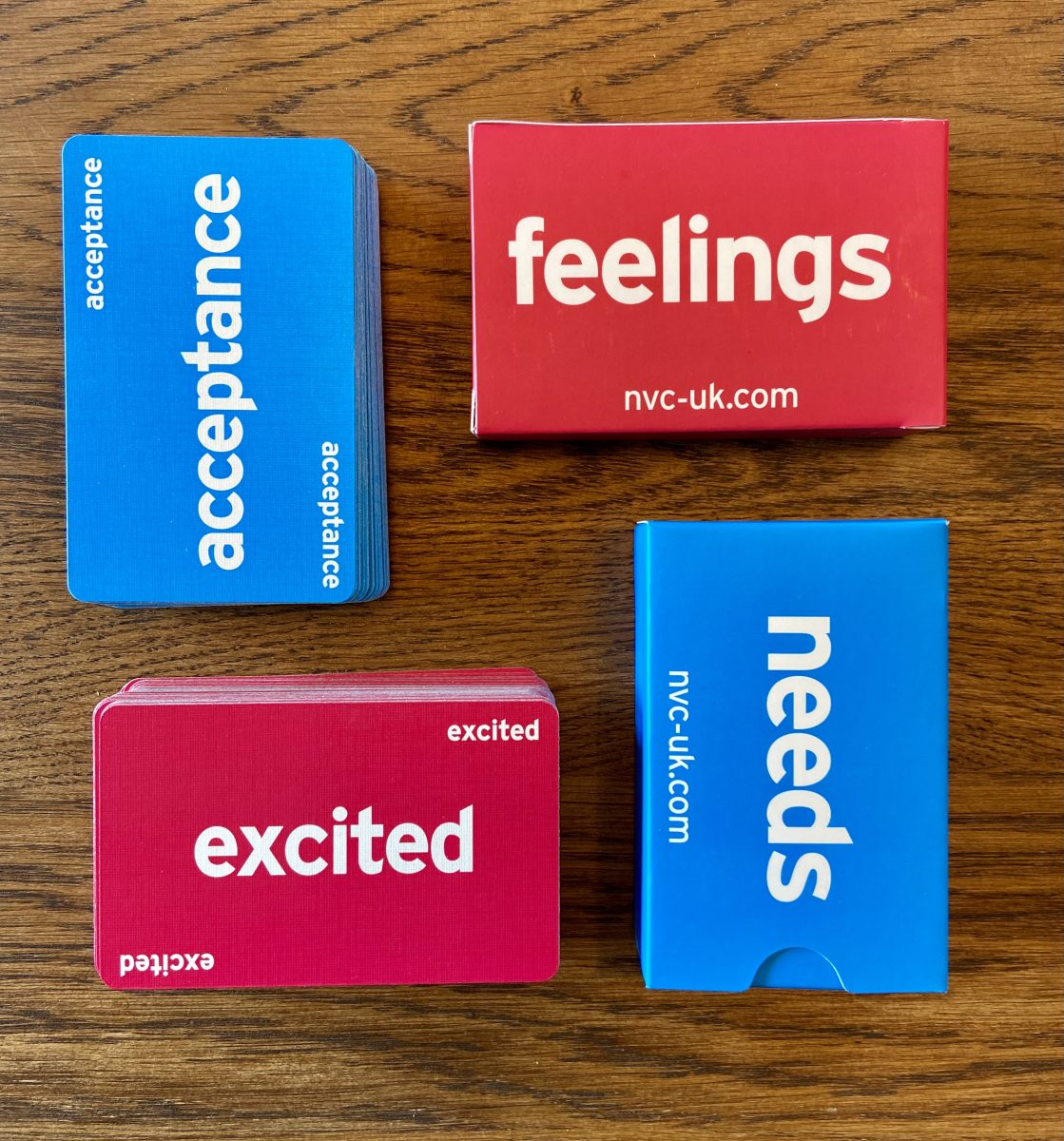 Feelings and Needs Card Set - NVC UK - Nonviolent Communication in the UK