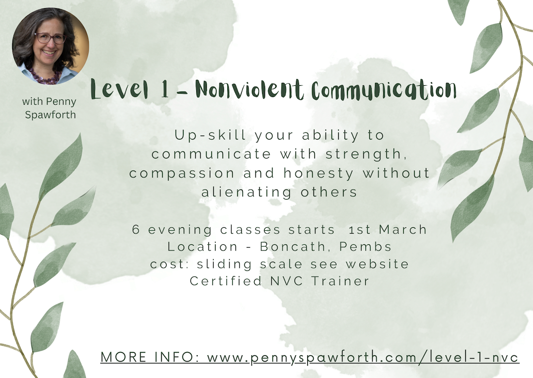 Level 1 Nvc Foundation Training Wed Evenings In Person Nvc Uk