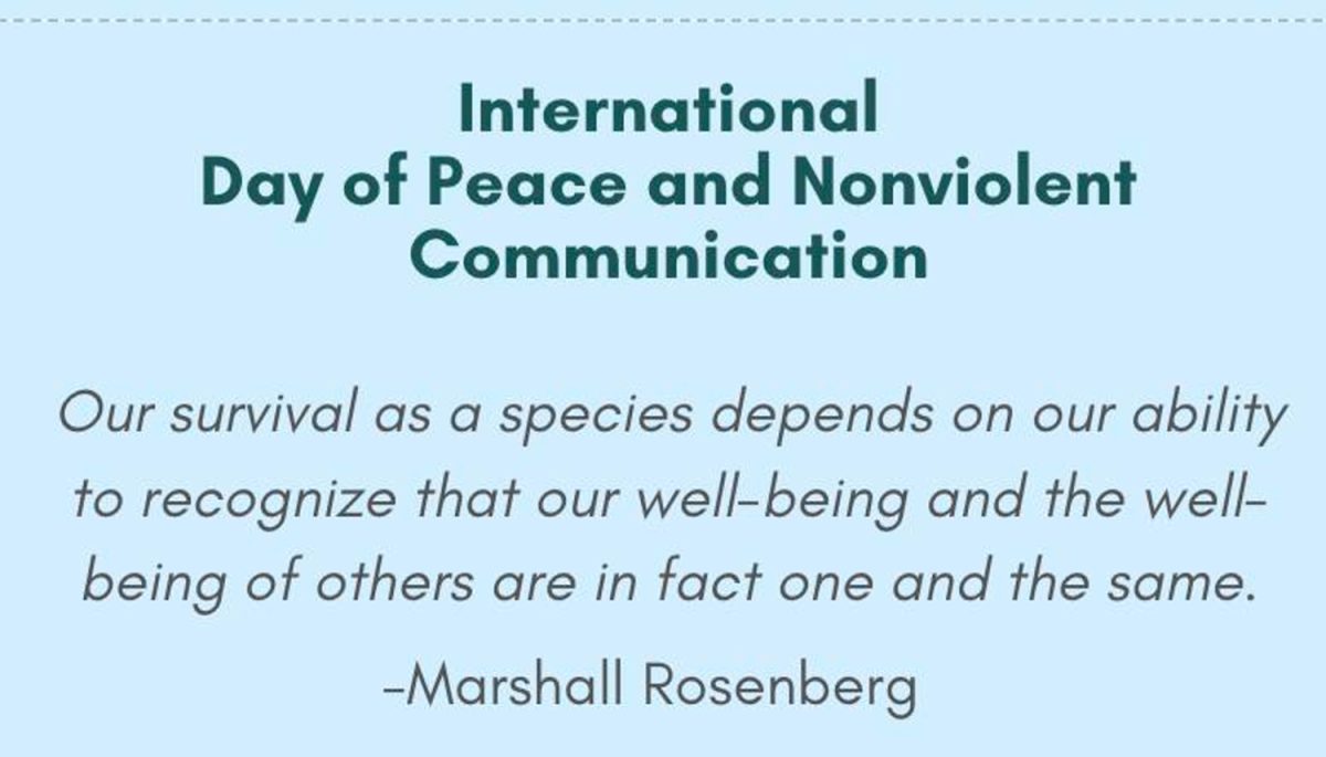 SAVE THE DATE!!!! Nonviolent Communication & International Day of Peace ...